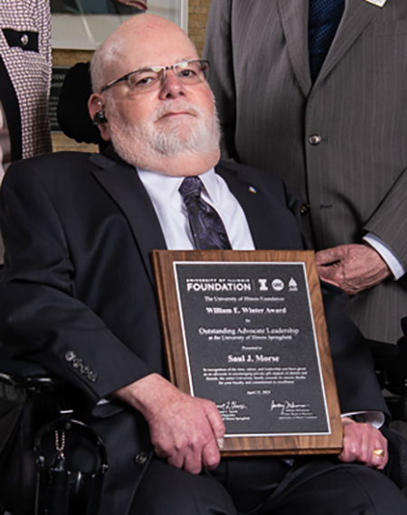 UIS honors attorney Saul Morse with the William E. Winter Award for ...