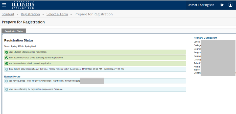 Registration Process and Self-Service System | University of Illinois ...