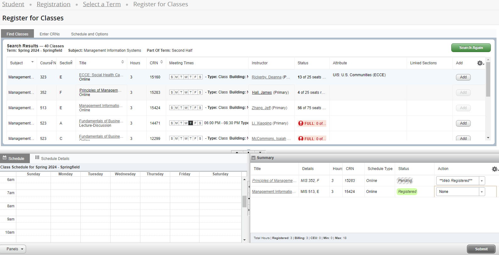 Registration Process and Self-Service System | University of Illinois ...