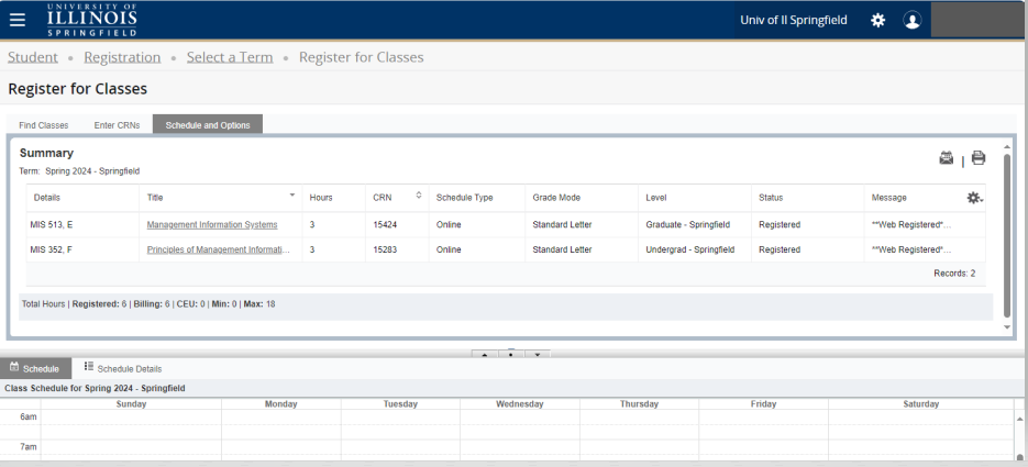 Registration Process and Self-Service System | University of Illinois ...